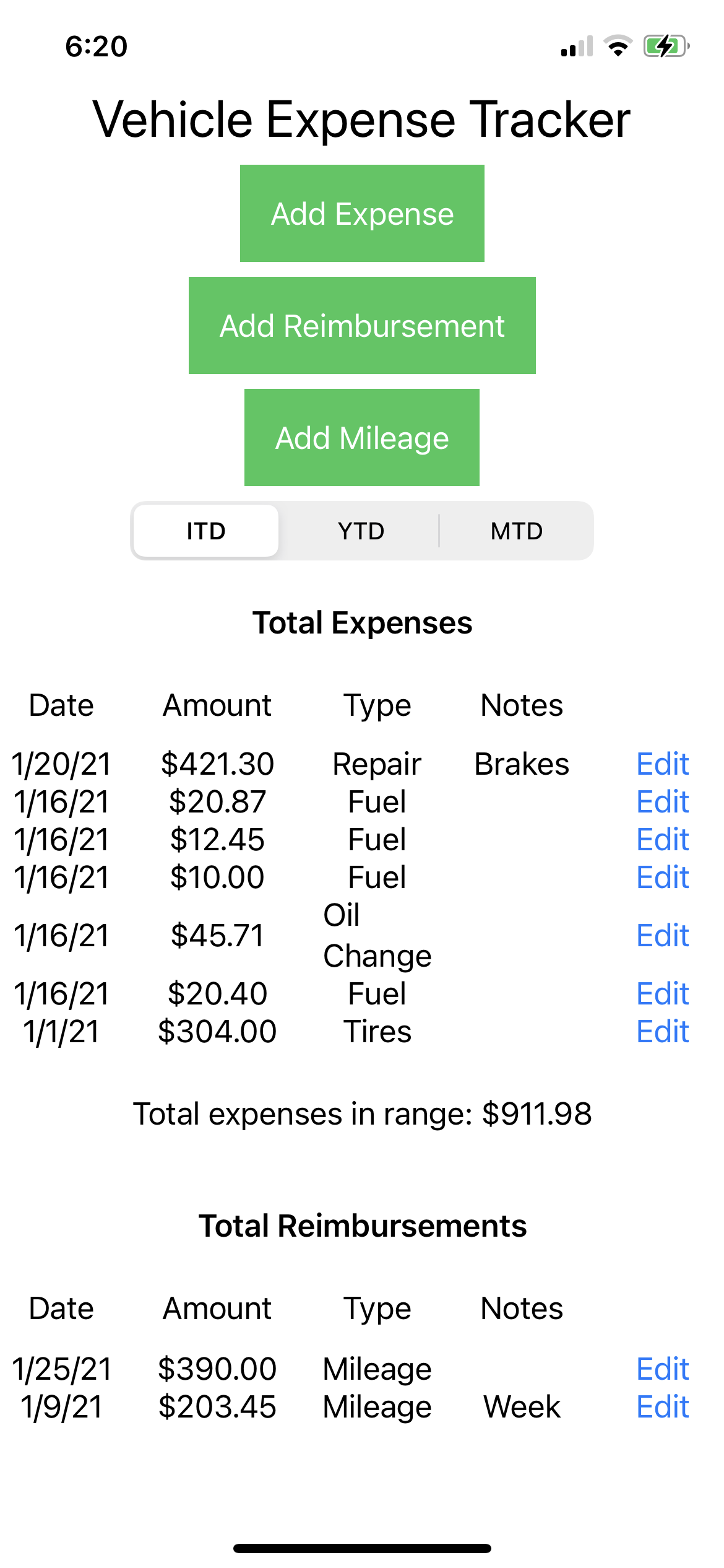 Really Simple Expense Tracker – Libate Apps